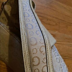 Guess | Bags | Guess Beige Canvas Bag | Poshmark